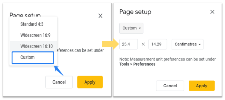 Google Slides Dimensions Guide 2025: How to Revise Slide Siz